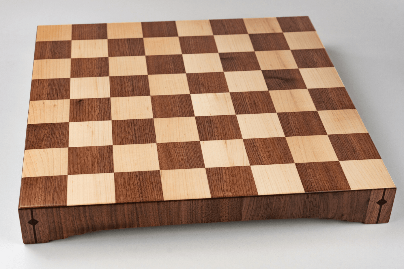 18" Hardwood Raised Decorative Chessboard JLP, USA