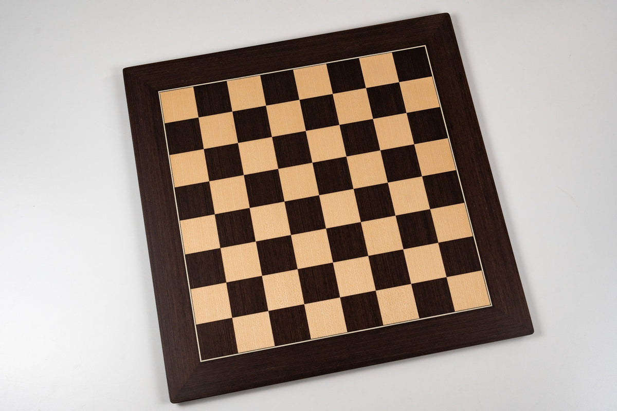 21.5" Barcelona Deluxe Chess Board in Wenge (Dark)