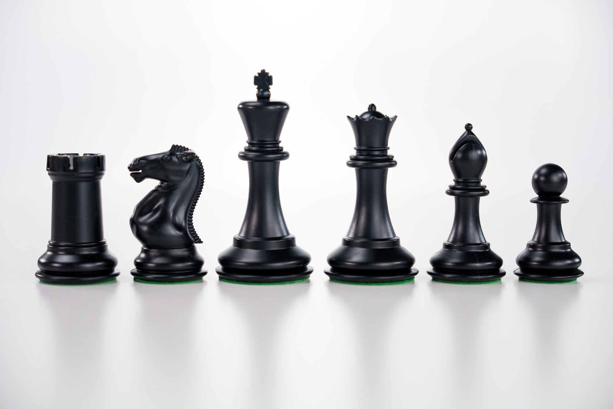 3 3/4" Commander Staunton Chess Pieces (per color or half set - 17 pie