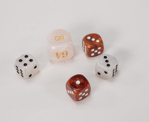 Backgammon Dice Set - Marbled – Chess House