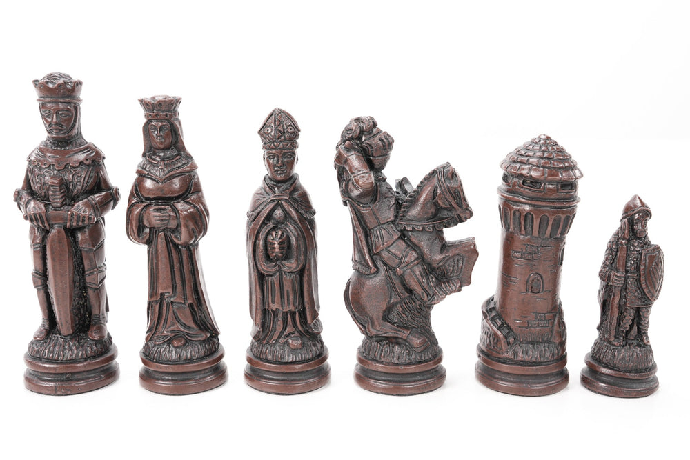 Camelot Chess Pieces by Berkeley - Russet Brown
