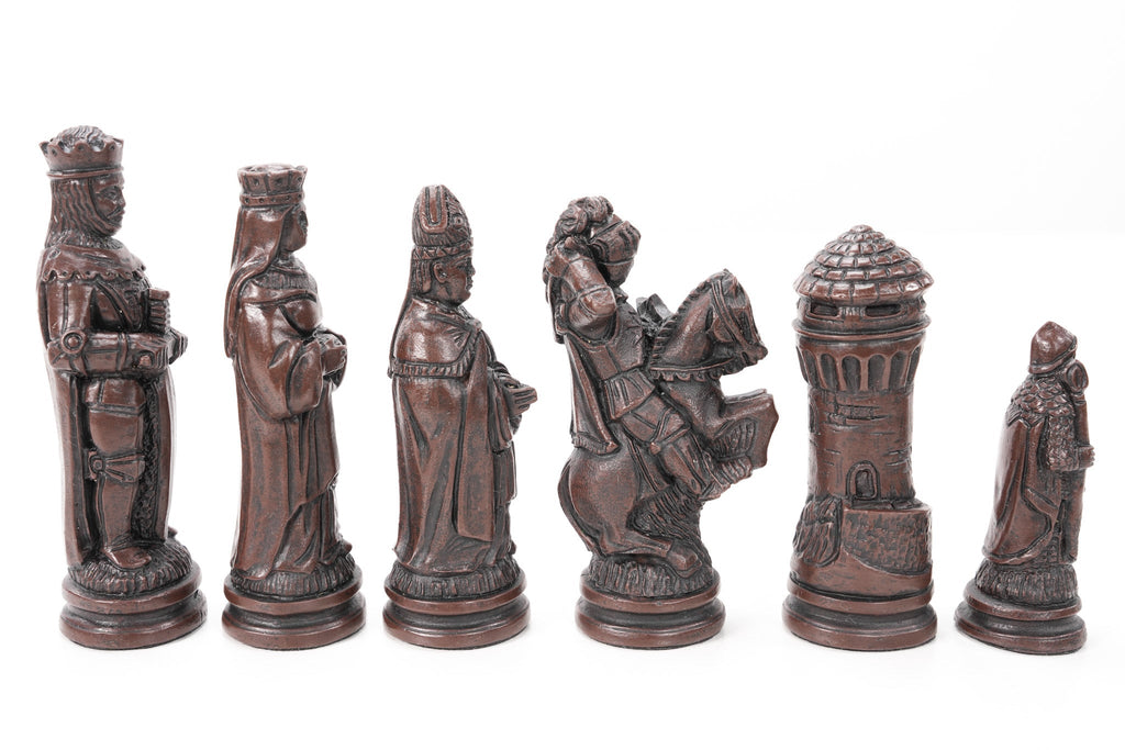 Camelot Chess Pieces by Berkeley - Russet Brown – Chess House