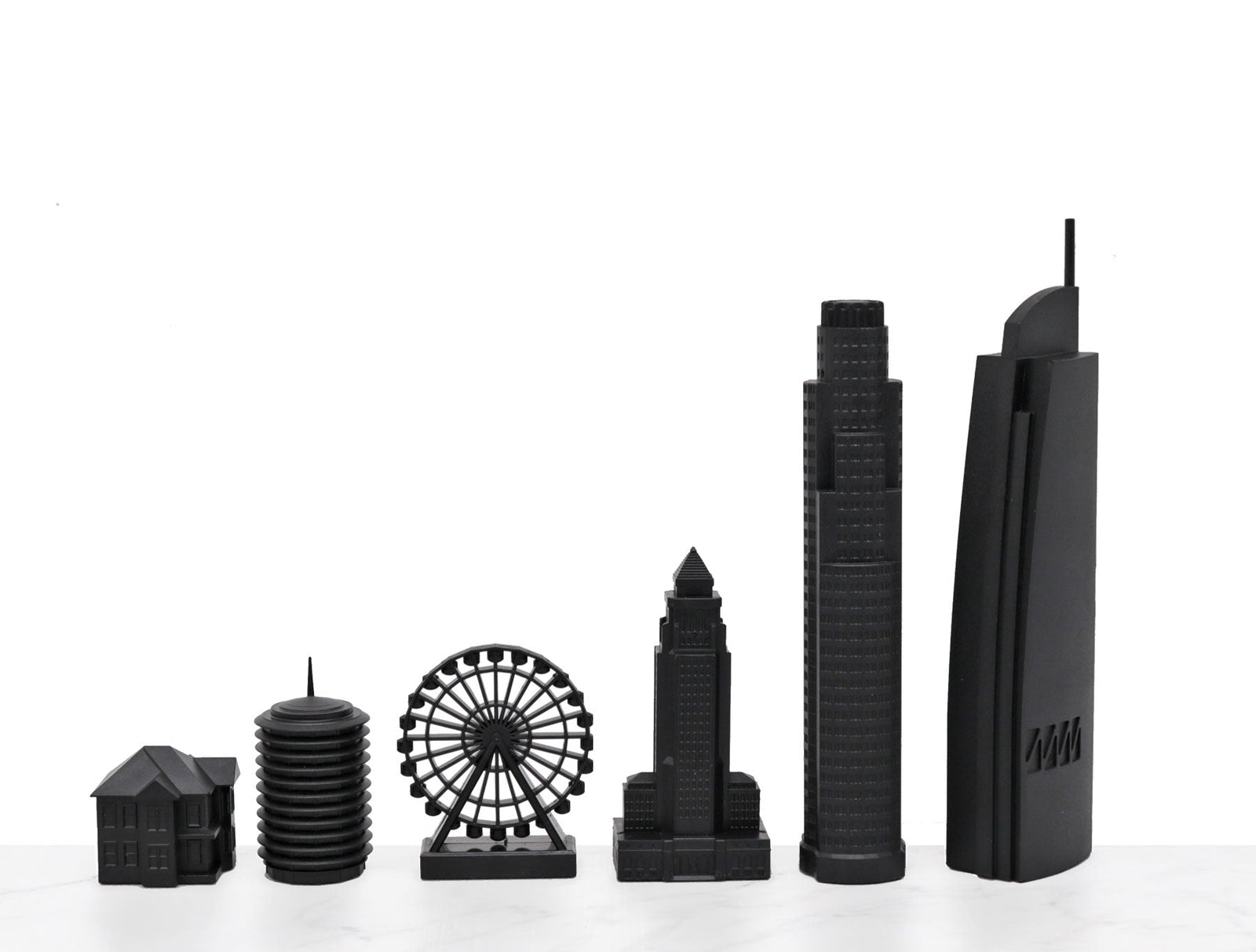 Chess Set LOS ANGELES Edition with Wood Map Board