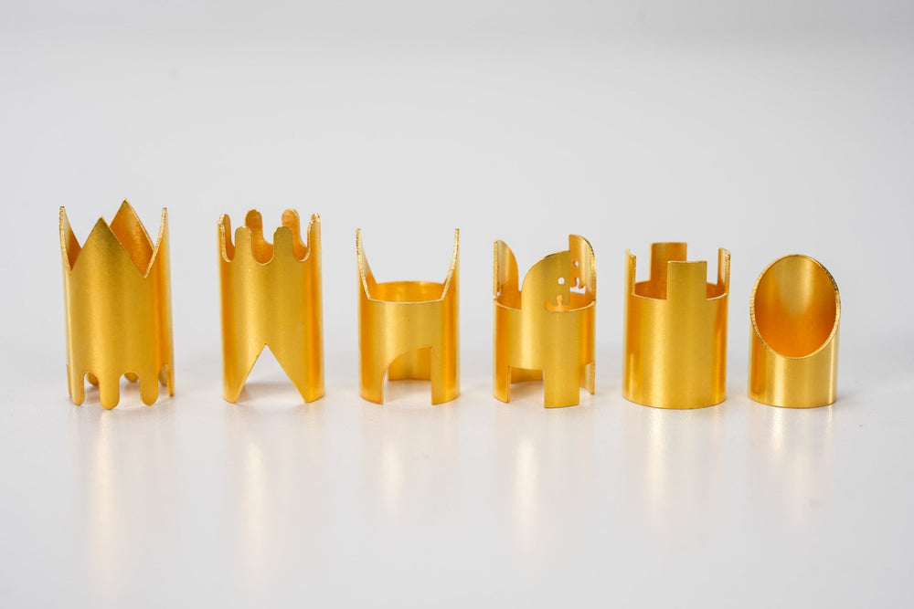 Cy Endfield 24 Karat Gold and Silver Plated Travel Chess Set