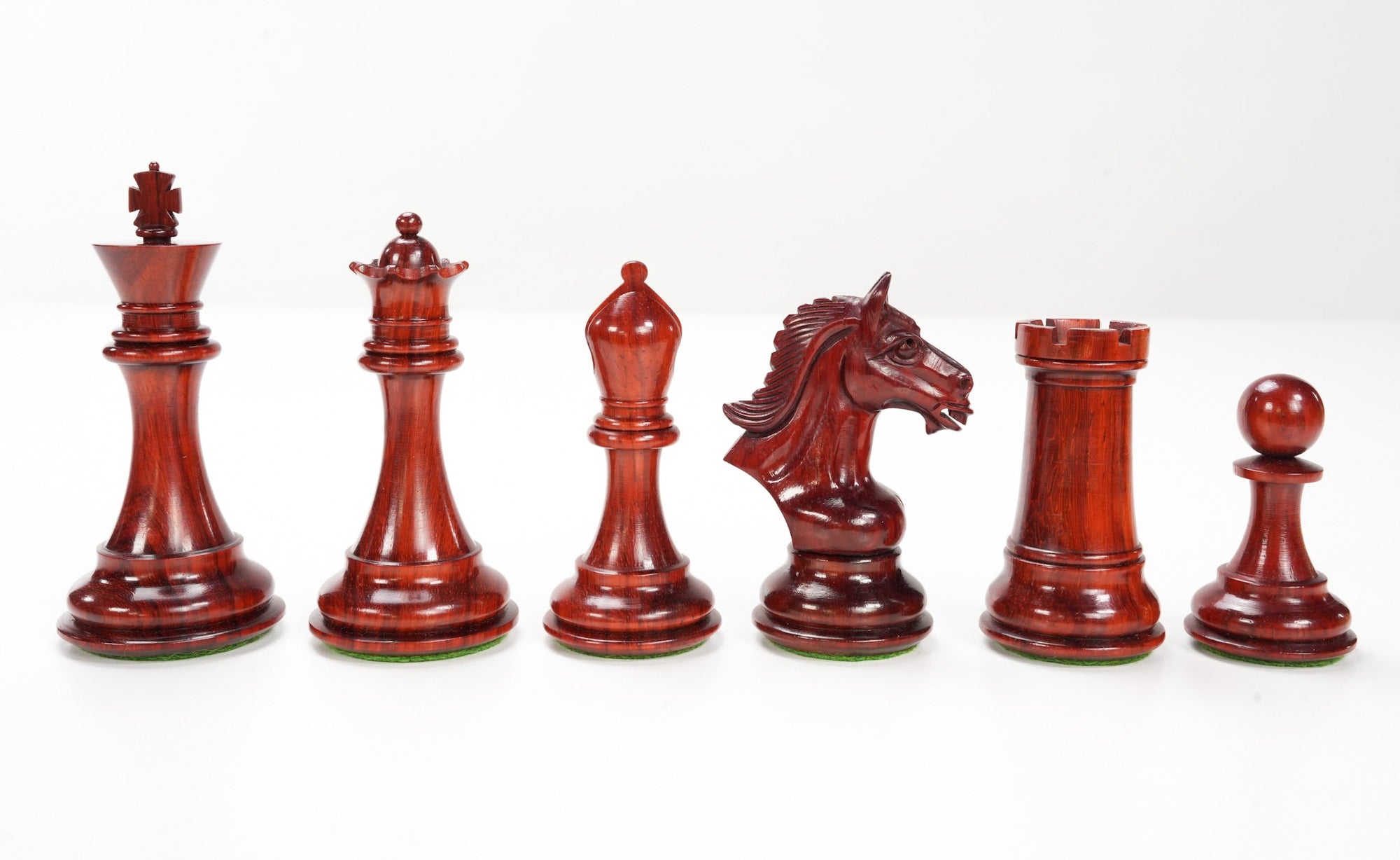 Derby Knight Chess Pieces 4" Padauk