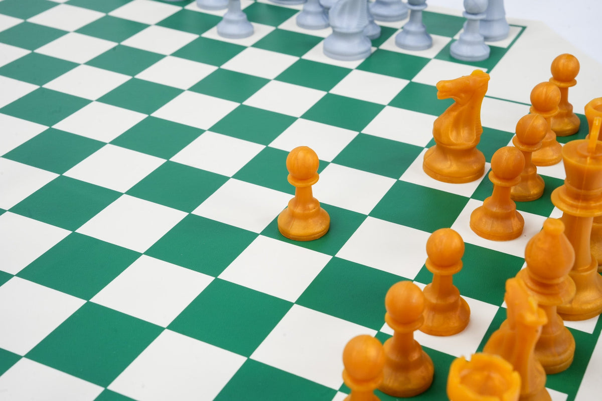 Large 4 Player Silicone Chess Set - Choose Your Colors!