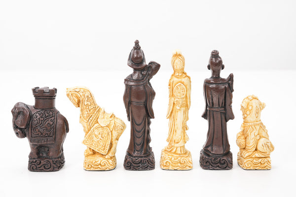 Mandarin Chess Pieces by Berkeley - Russet Brown – Chess House