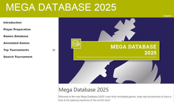 Mega Database 2025 (DIGITAL DOWNLOAD) - ChessBase