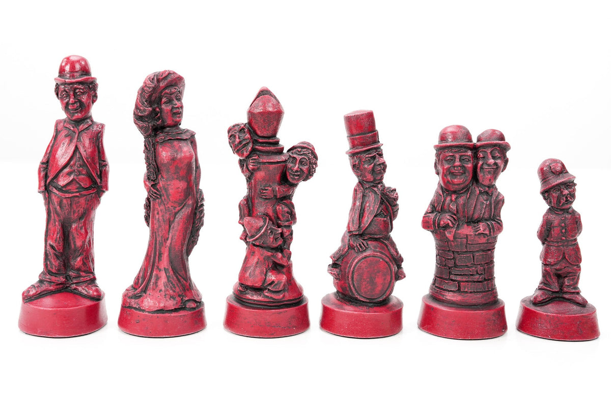 Movie Stars Chess Pieces by Berkeley - Cardinal Red