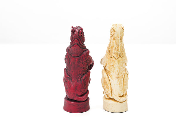 Royal Beasts Chess Pieces by Berkeley - Cardinal Red – Chess House