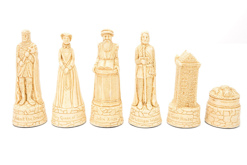 Scottish Chess Pieces by Berkeley - Russet Brown – Chess House