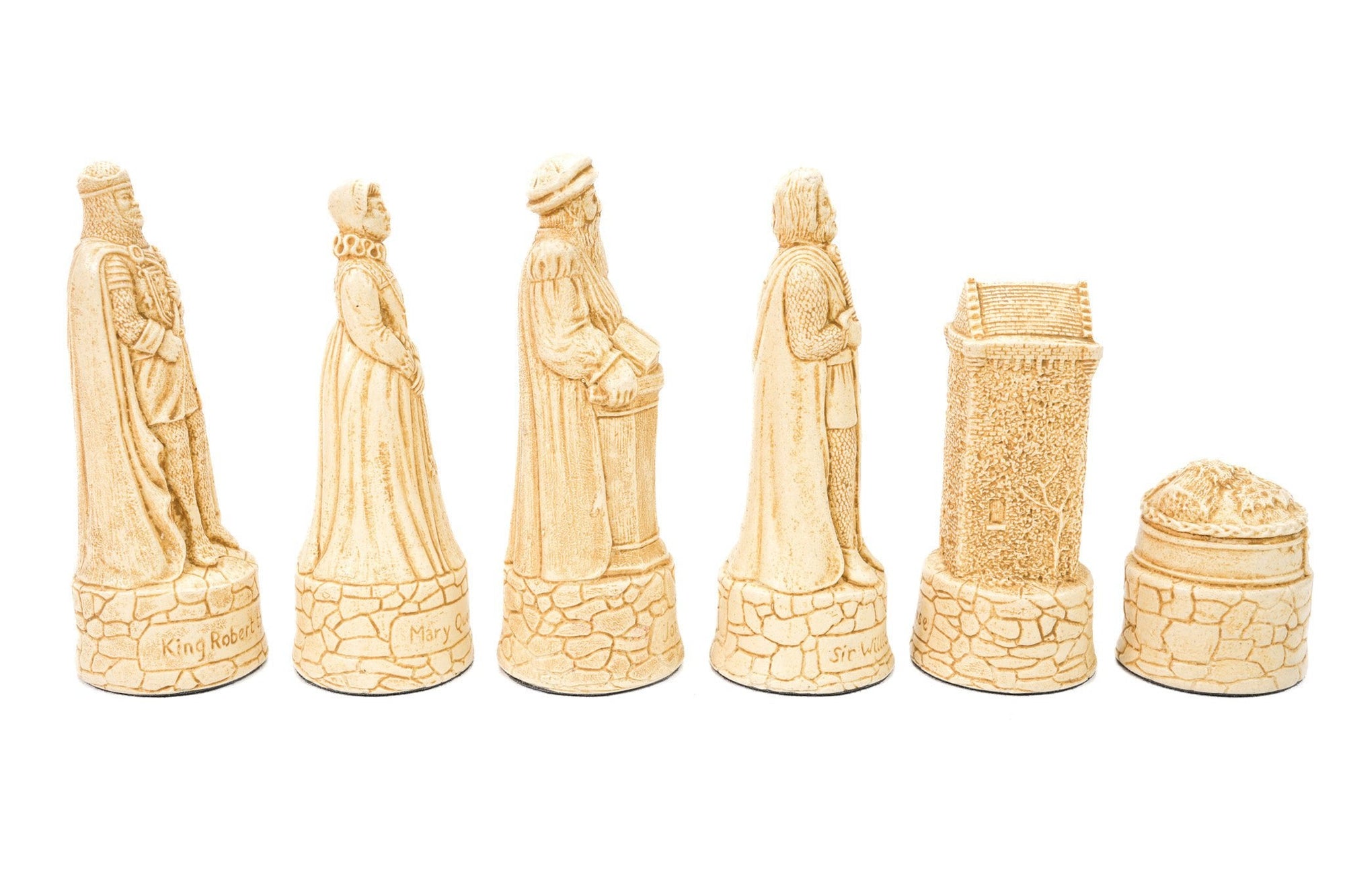 Scottish Chess Pieces by Berkeley - Russet Brown