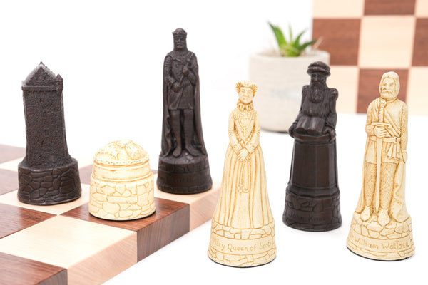 Scottish Chess Pieces by Berkeley - Russet Brown – Chess House
