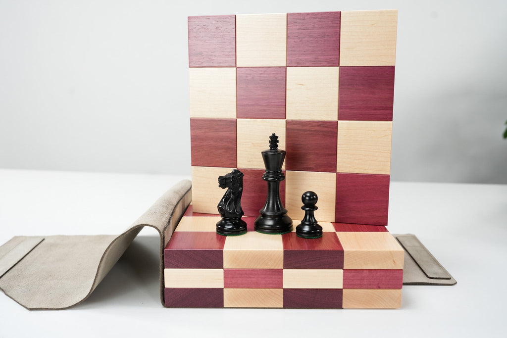 the STACK Chessboard - Tournament Edition in Purpleheart and Maple ...