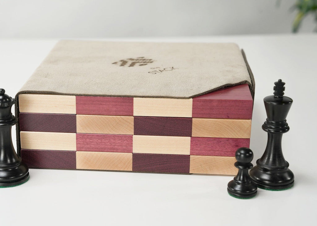 the STACK Chessboard - Tournament Edition in Purpleheart and Maple ...