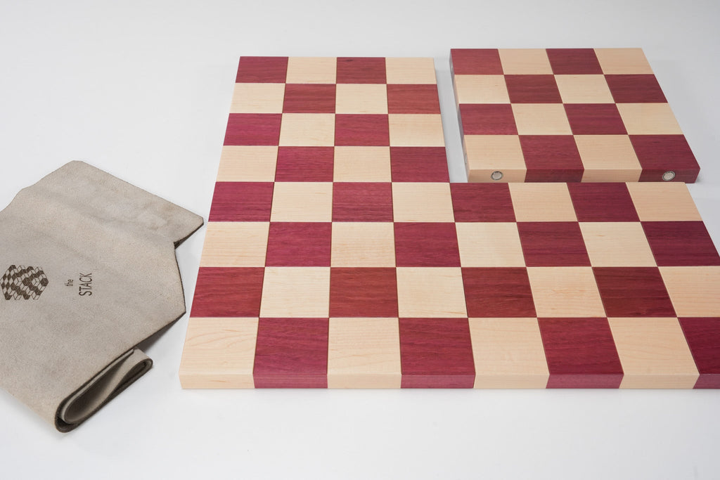 the STACK Chessboard - Tournament Edition in Purpleheart and Maple ...