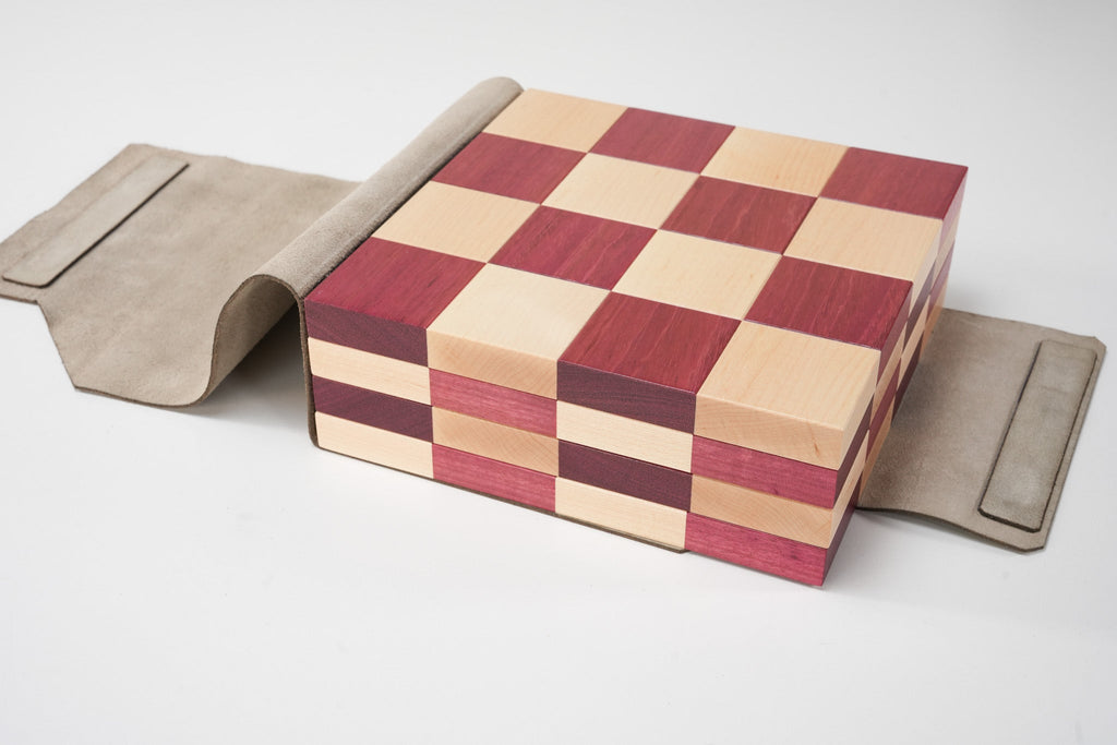 the STACK Chessboard - Tournament Edition in Purpleheart and Maple ...
