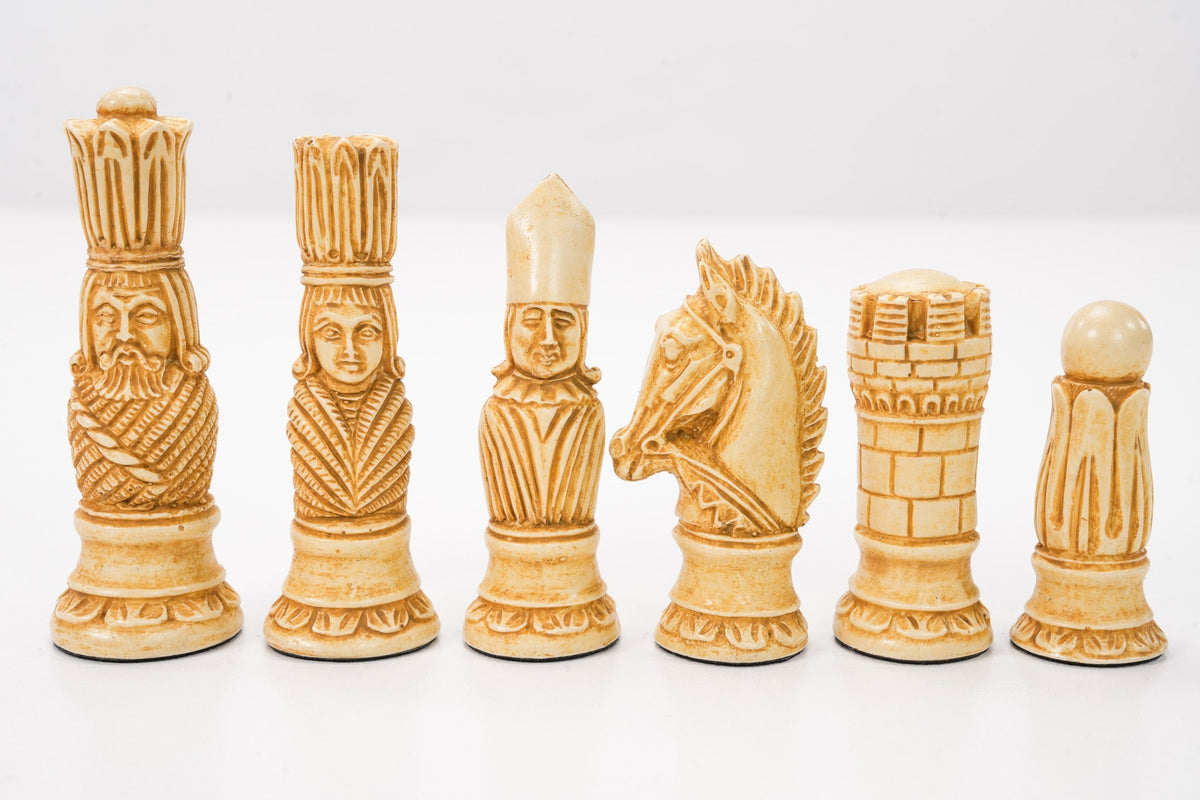 Victorian Chess Pieces by Berkeley - Russet Brown