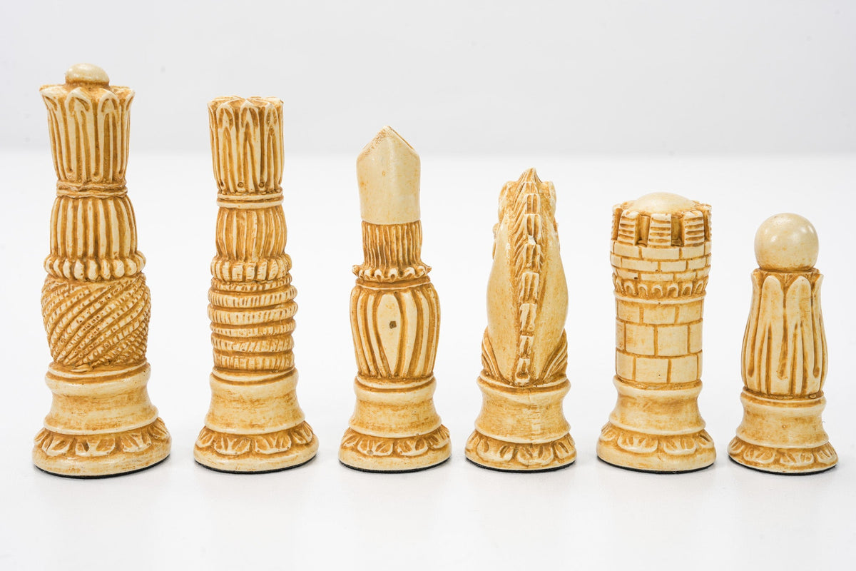 Victorian Chess Pieces by Berkeley - Russet Brown