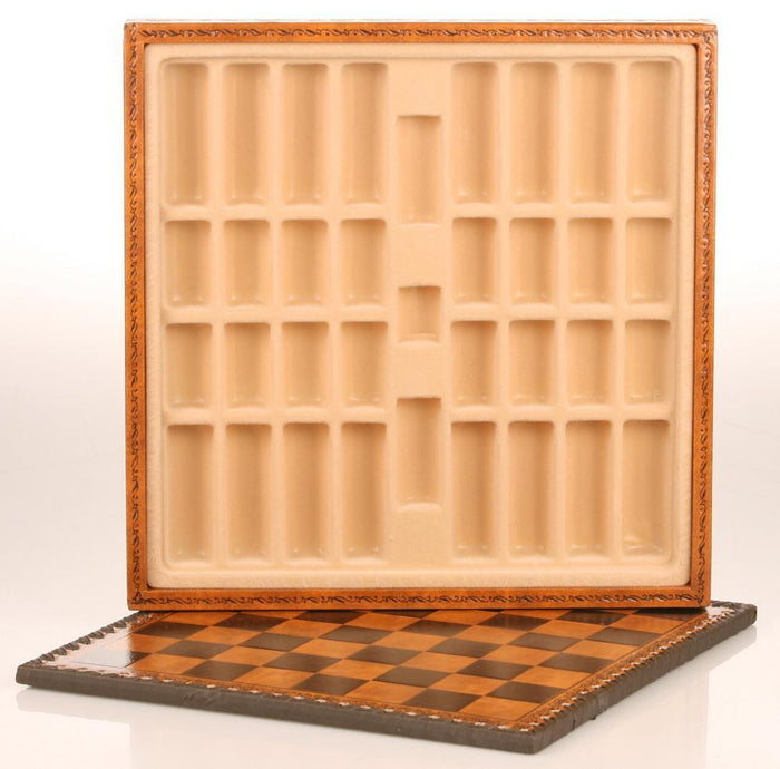 11" Leatherette Cabinet Chess Storage Board