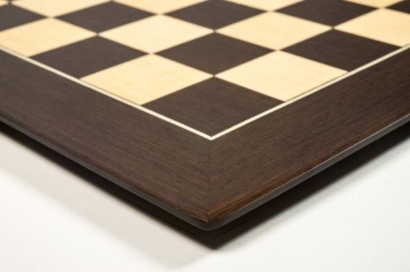 21.5" Barcelona Deluxe Chess Board in Wenge (Dark)