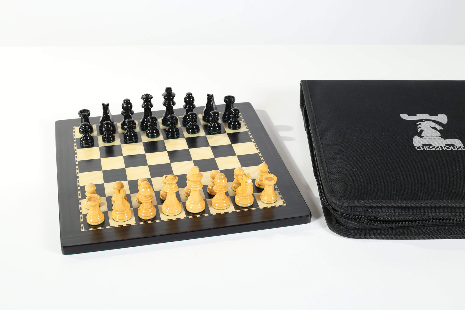12" Magnetic Travel Chess Set in Black and Boxwood