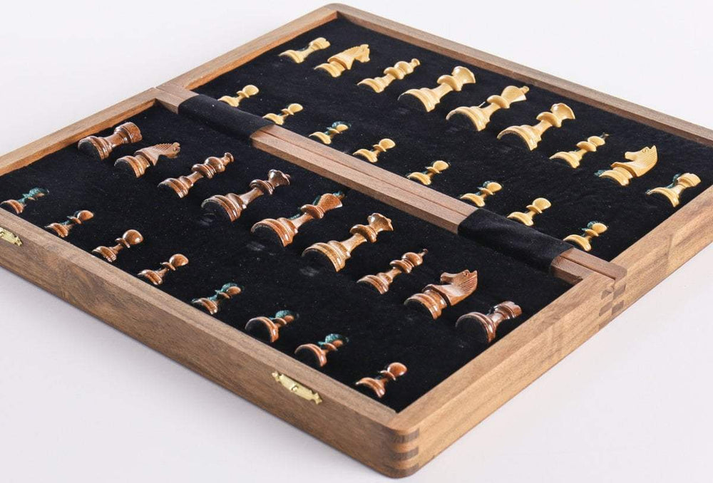 14" Folding Chess Box and Set