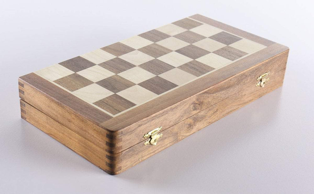 14" Folding Chess Box and Set