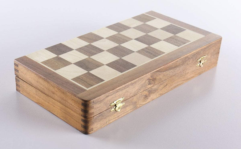 14" Folding Chess Box and Set