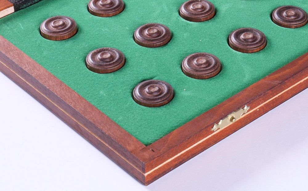 16" Wooden Checkers Set (64 squares)