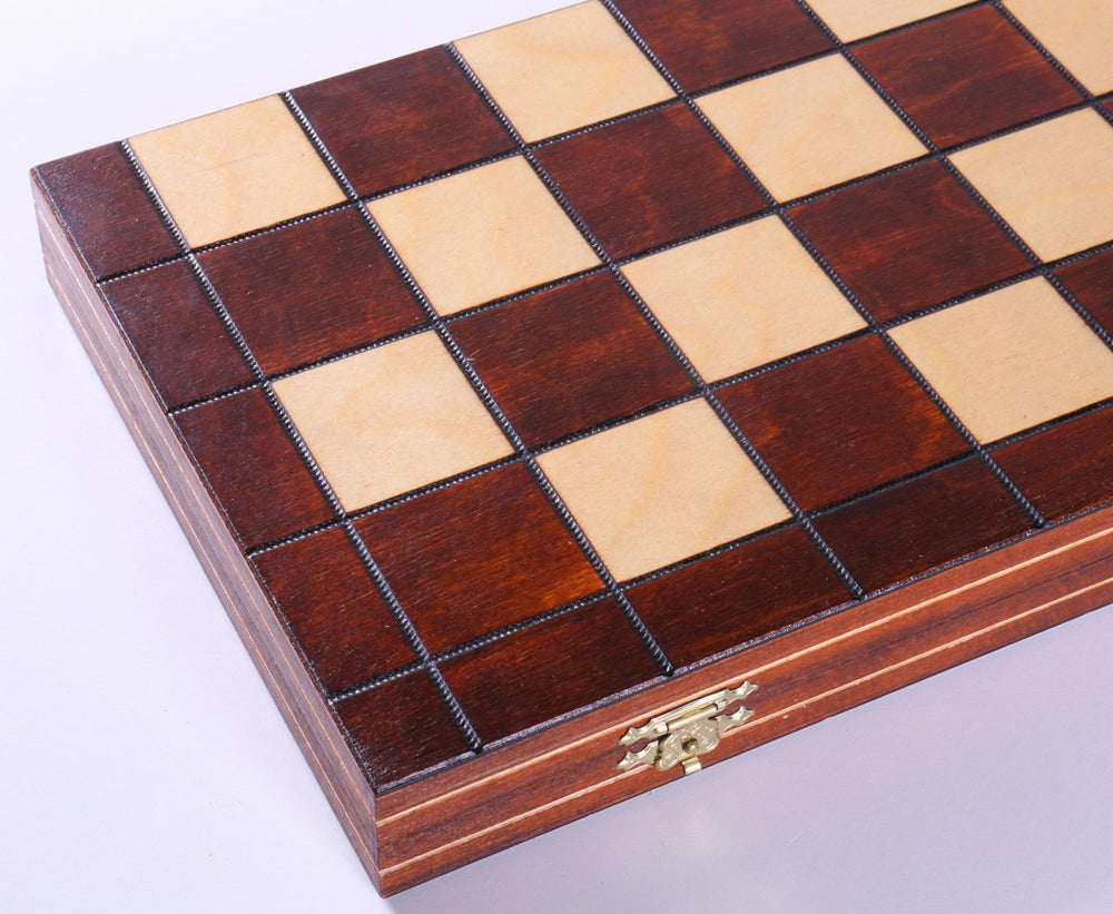 16" Wooden Checkers Set (64 squares)