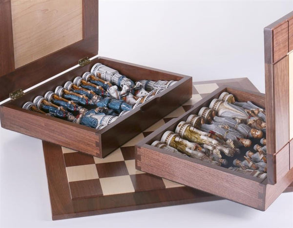 1863 Battle of Gettysburg Civil War Chess Set with Matching Board and