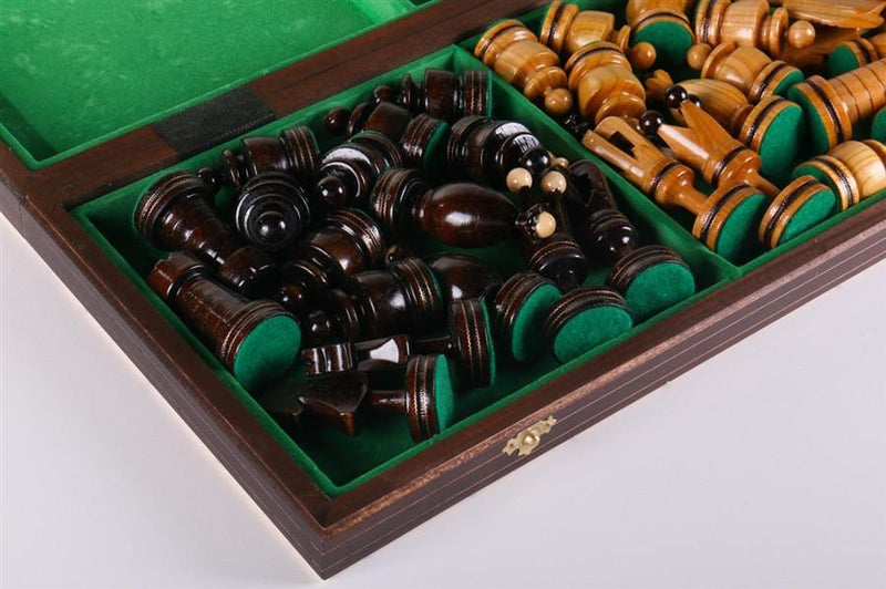 20" Large King's Inlaid Chess Set