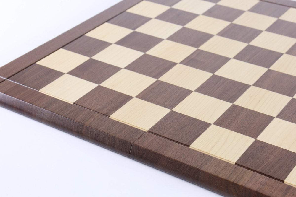 21" Folding Hardwood Player's Chessboard - 2 1/4" Squares JLP, USA