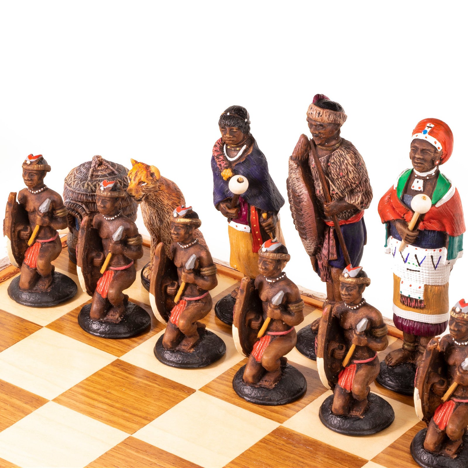 African Chess Set - Zulu / Ndebele (Large)
