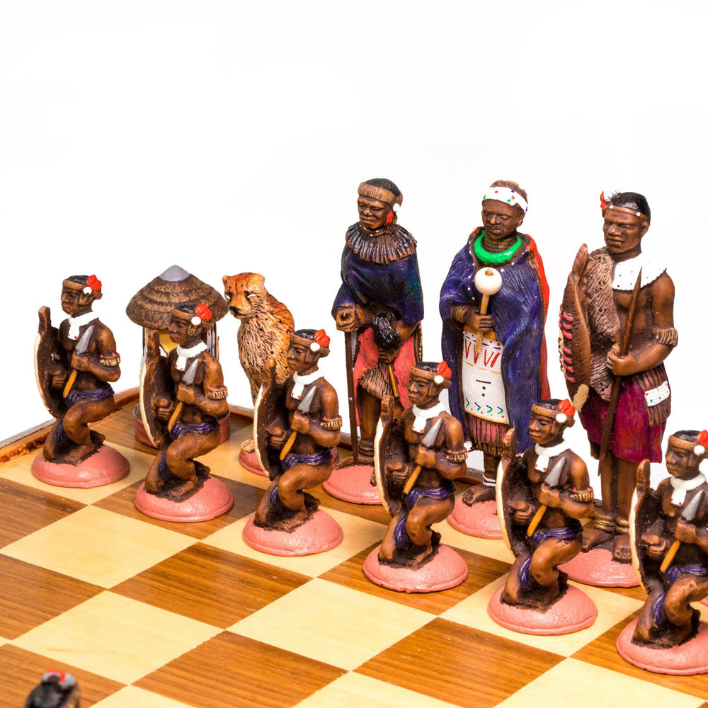 African Chess Set - Zulu / Ndebele (Large)