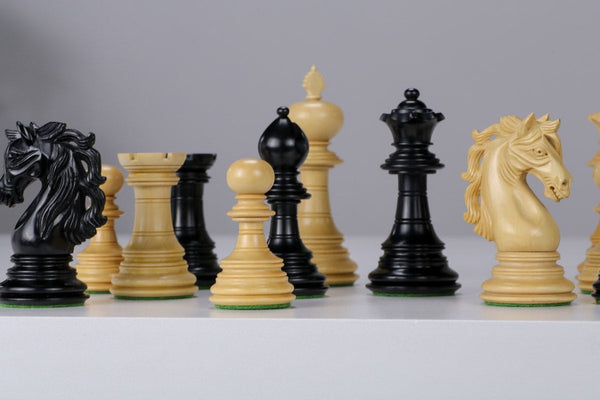 American Adios Designed True Ebony Chess Pieces – Chess House