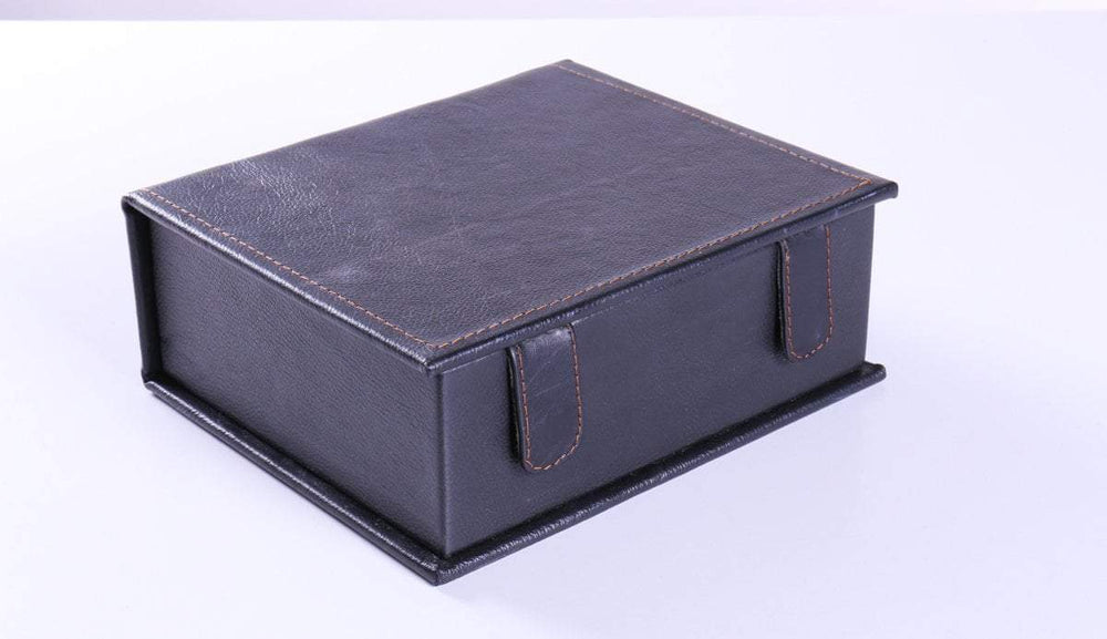 Black Leatherette Book Style Chess Box
