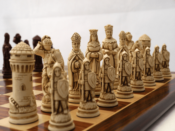 Camelot Chess Pieces by Berkeley - Cardinal Red – Chess House