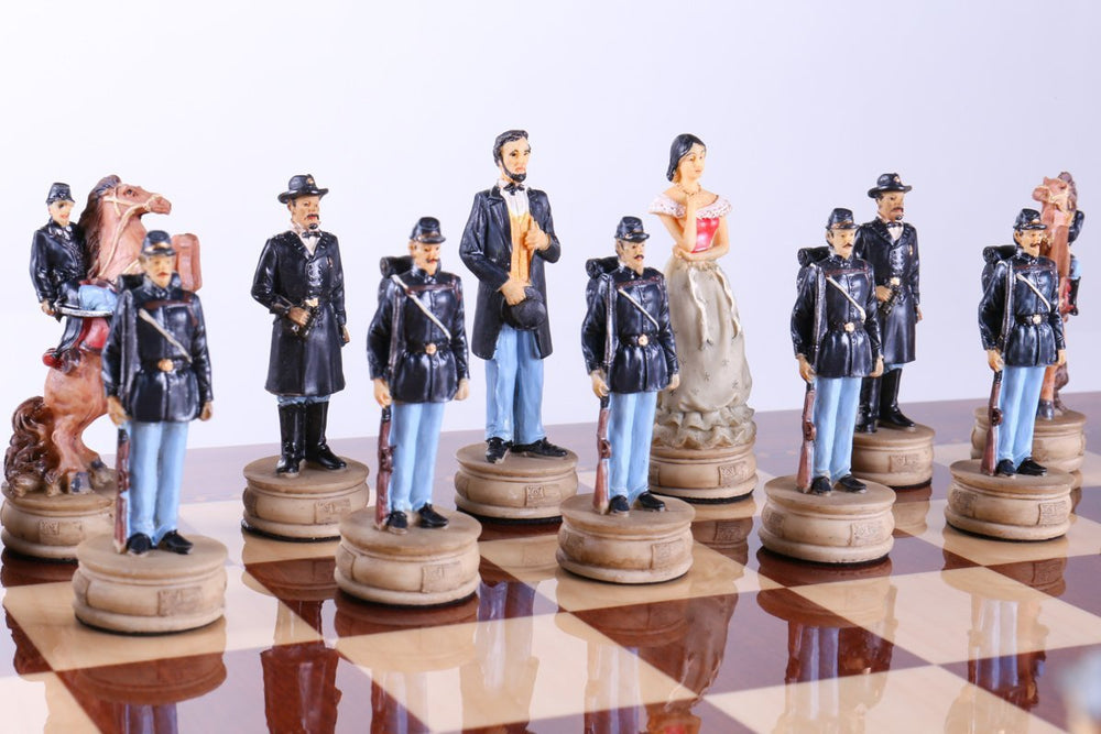 Civil War Chess Set with Storage