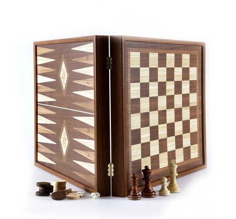 Classic Style Chess and Backgammon Set