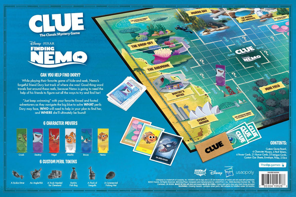 Clue Board Game - Finding Nemo Edition