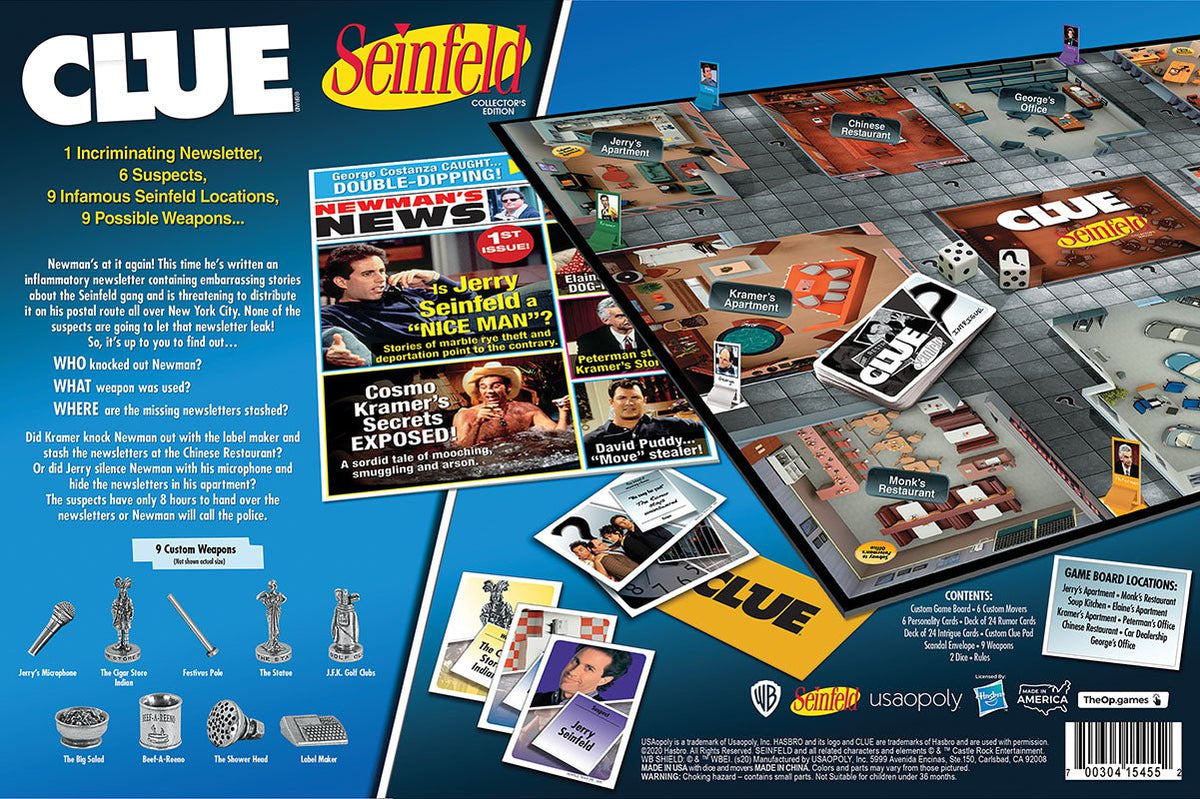 Clue Board Game - Seinfeld Edition