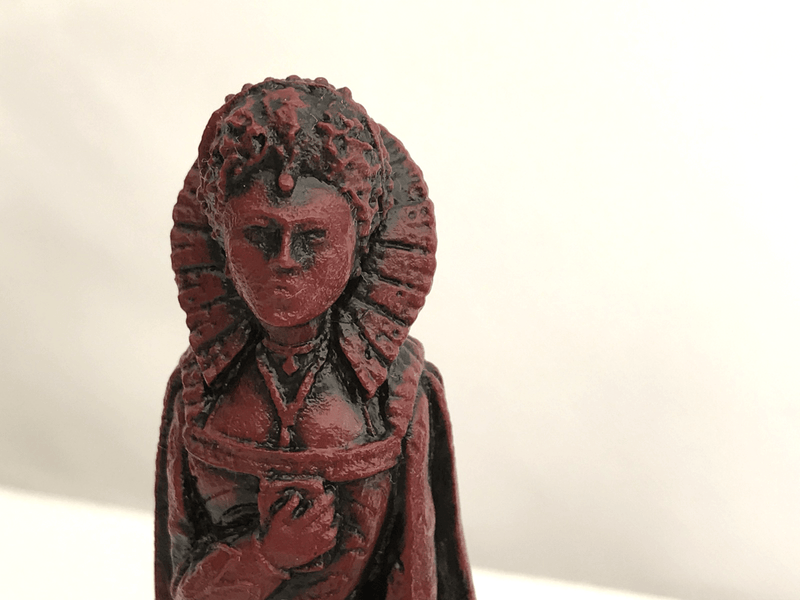 Elizabethan Chess Pieces by Berkeley - Cardinal Red