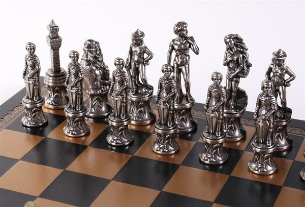 Florence Men On Leather Board – Chess House