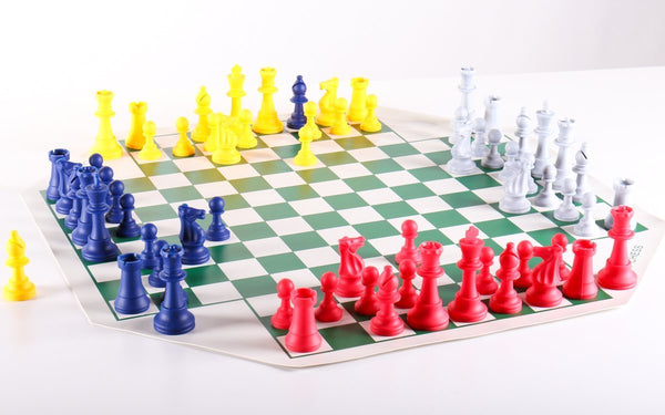 Large 4 Player Silicone Chess Set - Choose Your Colors! – Chess House