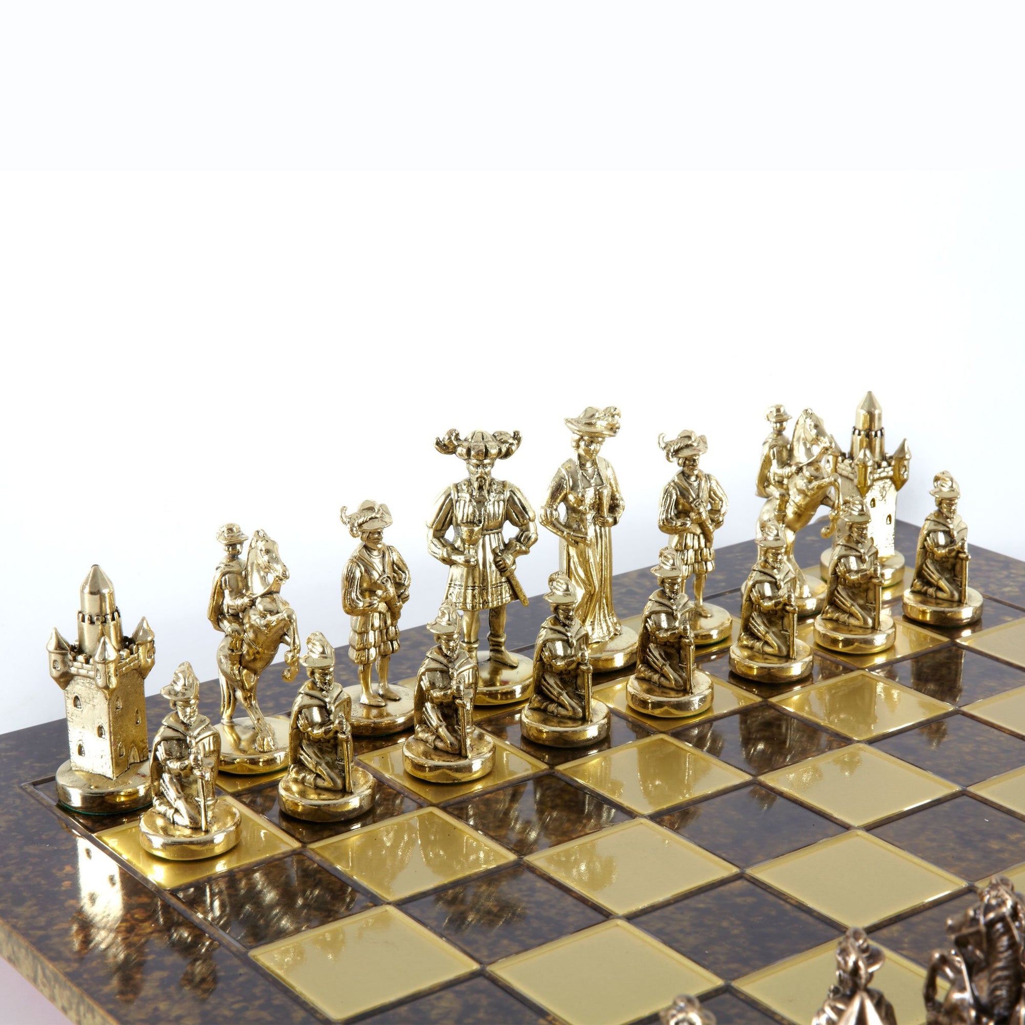 Medieval Knights Chess Set - 17"