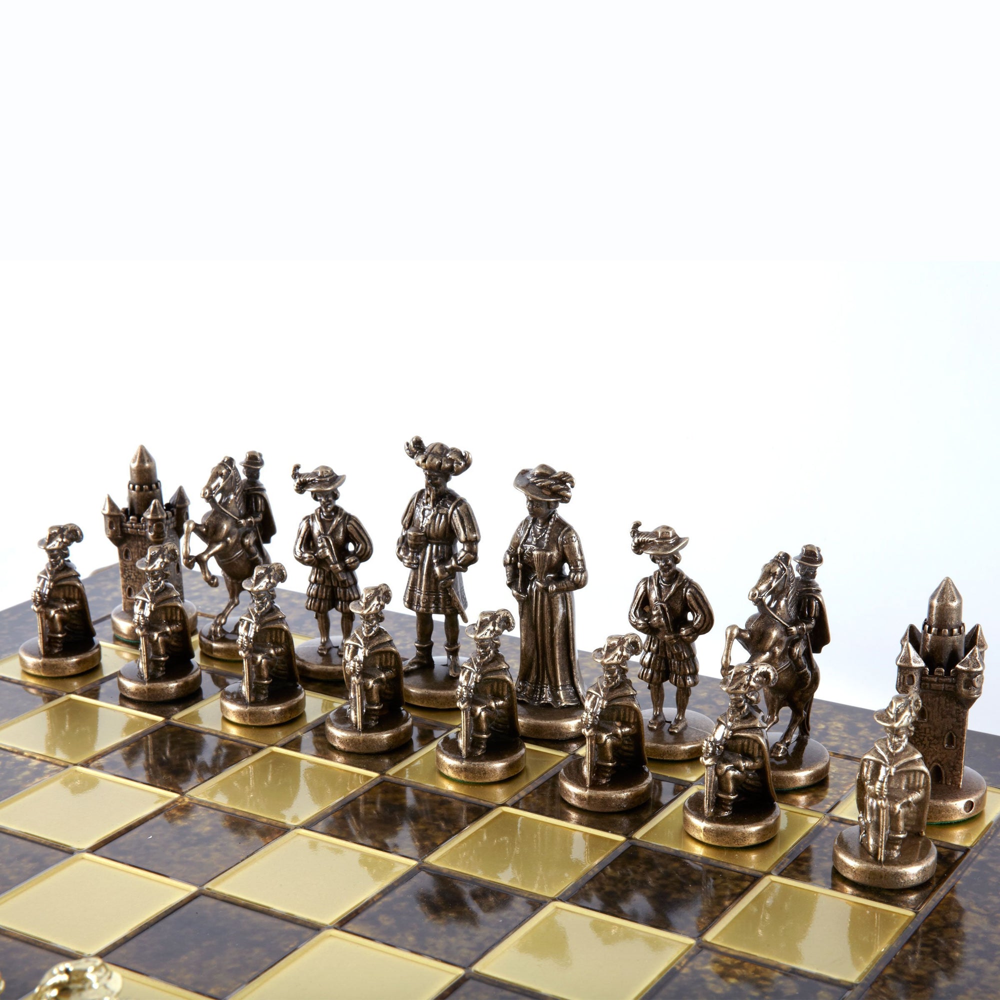 Medieval Knights Chess Set - 17"