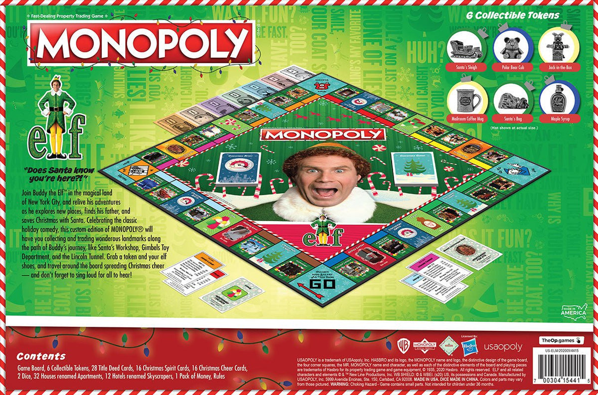 Monopoly Board Game - Elf Edition