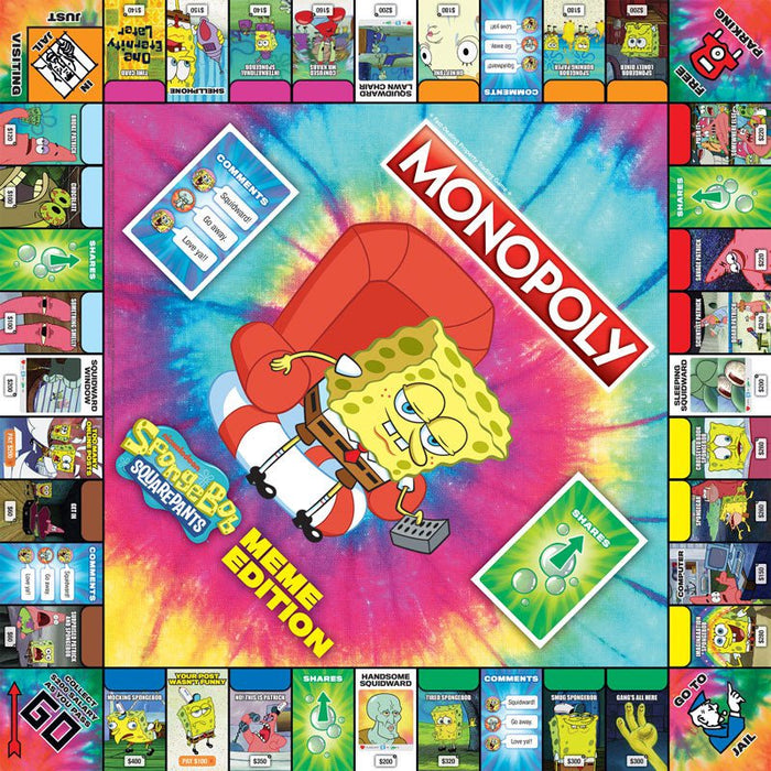 Monopoly Board Game - Spongebob Squarepants Meme Edition